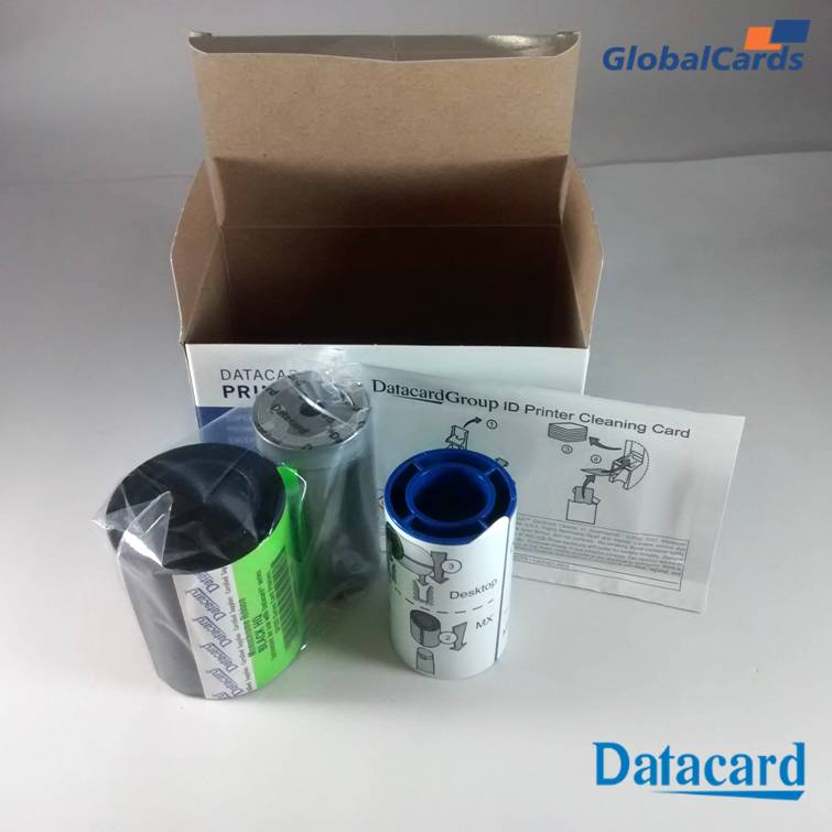 Ribbon Datacard SD260 SP35 SP55 Preto Black HQ 532000-053 1500 imp ...