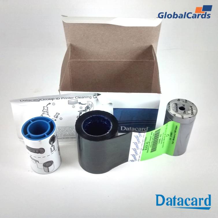 Ribbon Datacard SD260 SP35 SP55 Preto Black HQ 532000-053 1500 imp ...