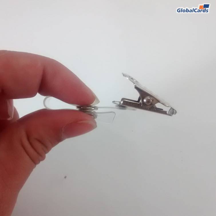 Clips Jacaré, Presilha, Clips para crachá com alça transparente (100 ...