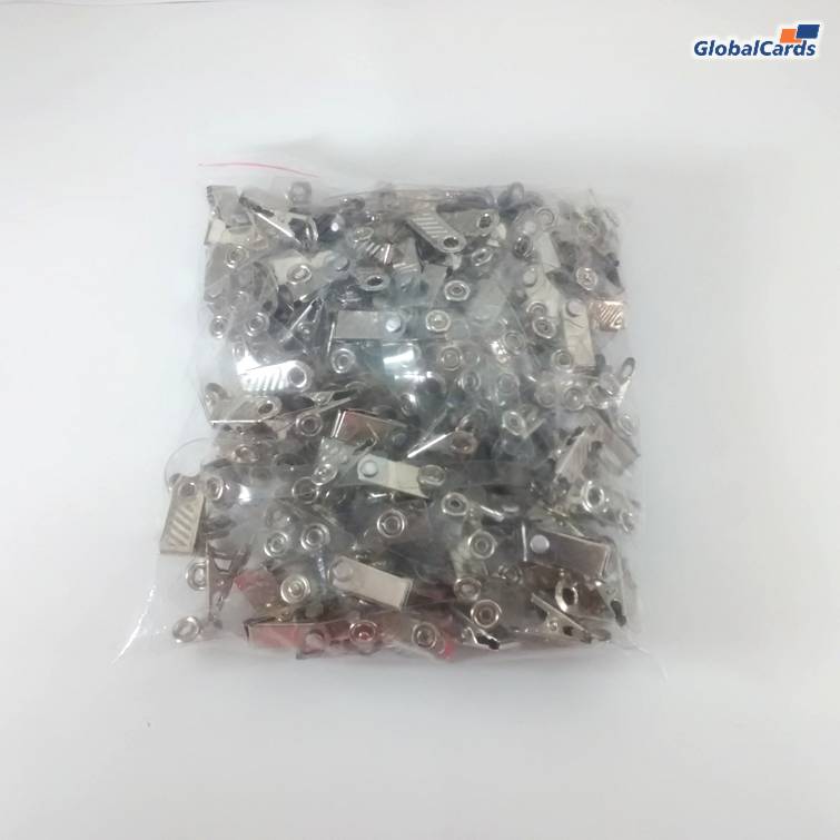 Clips Jacaré, Presilha, Clips para crachá com alça transparente (100 ...