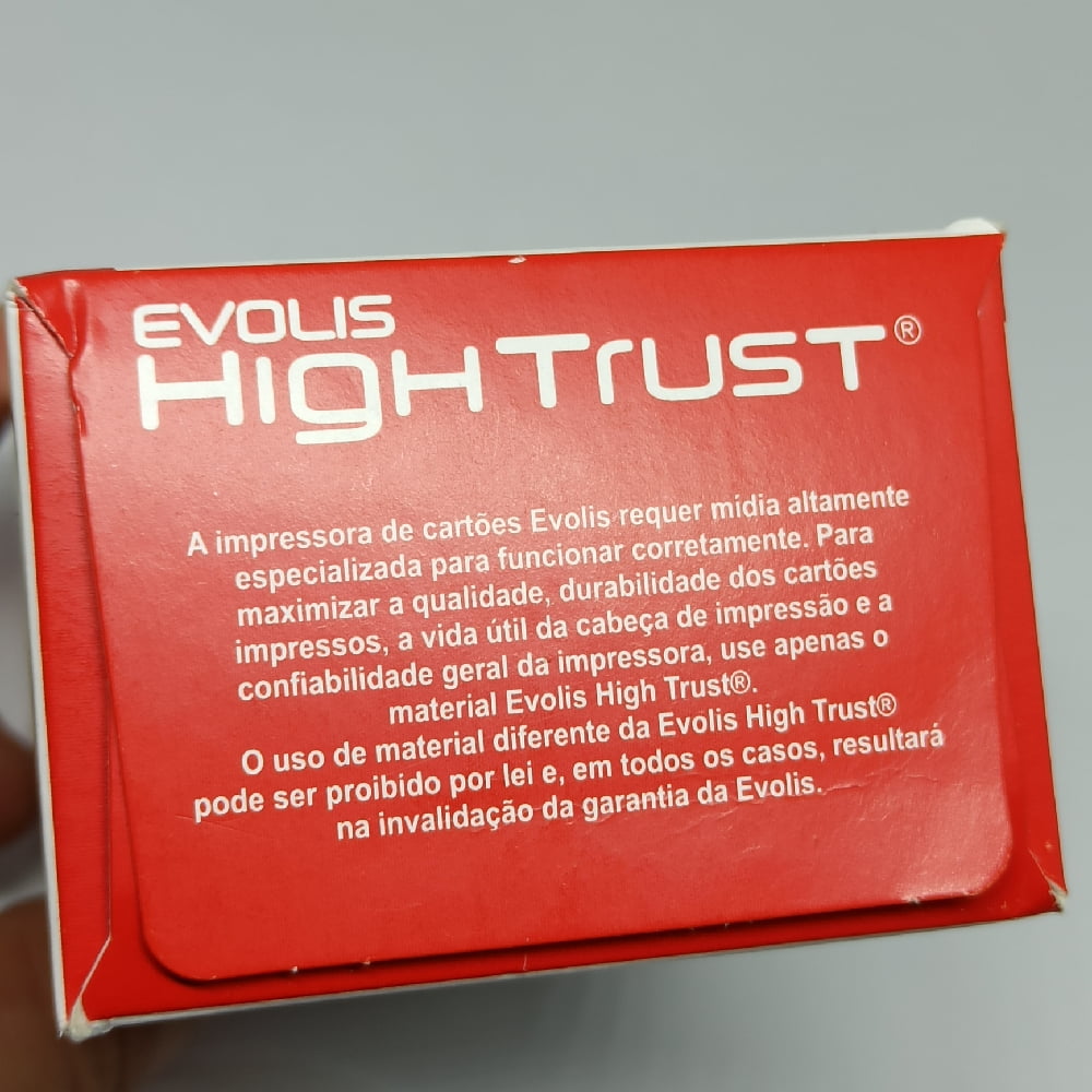 Ribbon Evolis R3011 YMCKO 200 Impressões p/ Pebble, Dualys, Securion ...