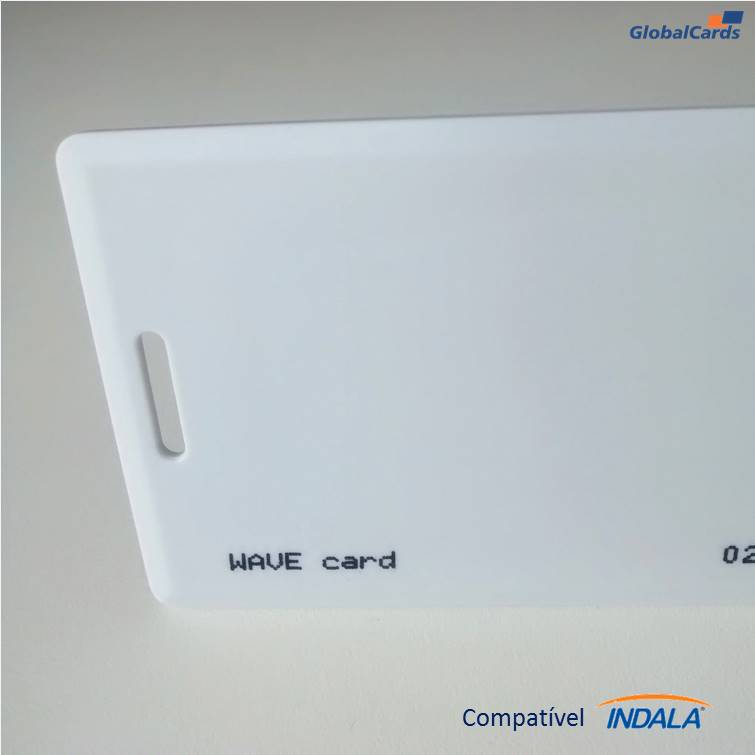 Cartão pvc Proximidade 125Khz Wave Card Clamshell compatível Indala ...