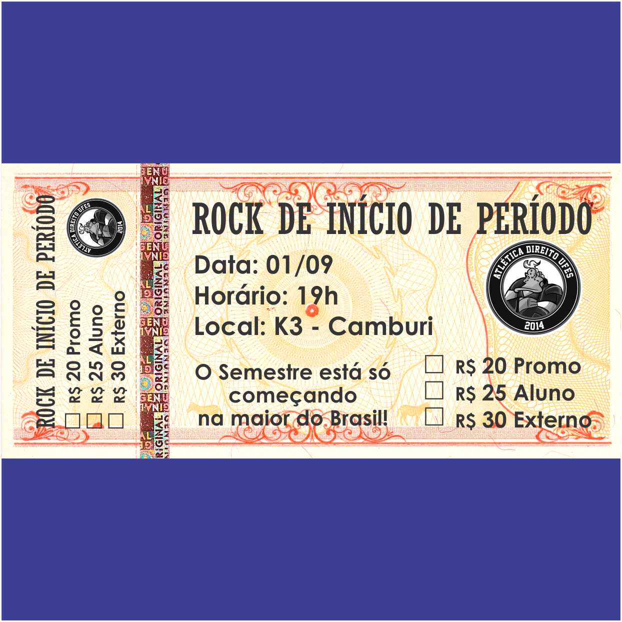 Ingresso para Show, Festas e Eventos em Papel Holográfico 105x50mm - 1X0 cores (min 500 ...