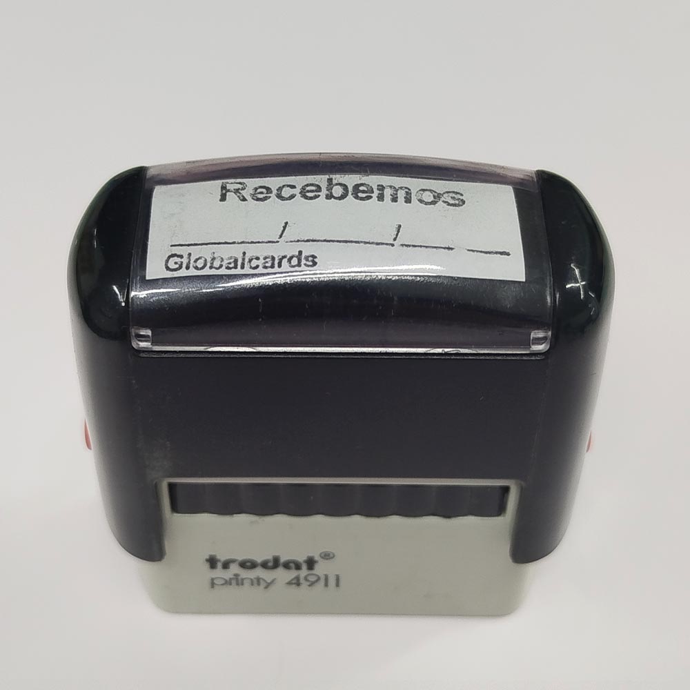 Carimbo Automático Profissional 4911 (38x14mm) Personalizado - Gráfica Globalcards